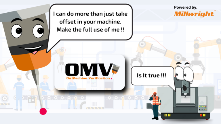 Measure your component .On-Machine Verification (OMV)